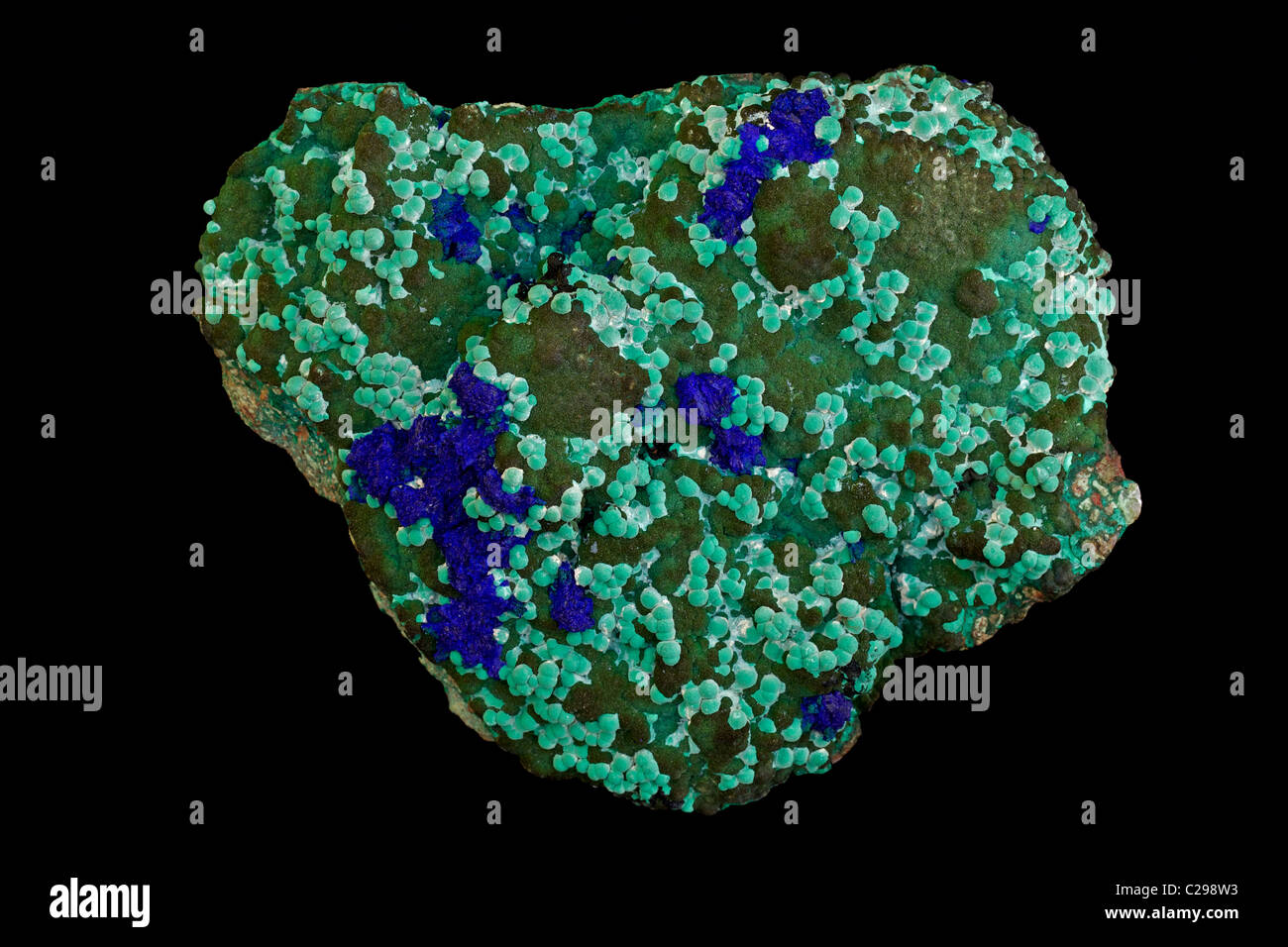 Azurite and Malachite - Arizona - USA - Both very common secondary ...
