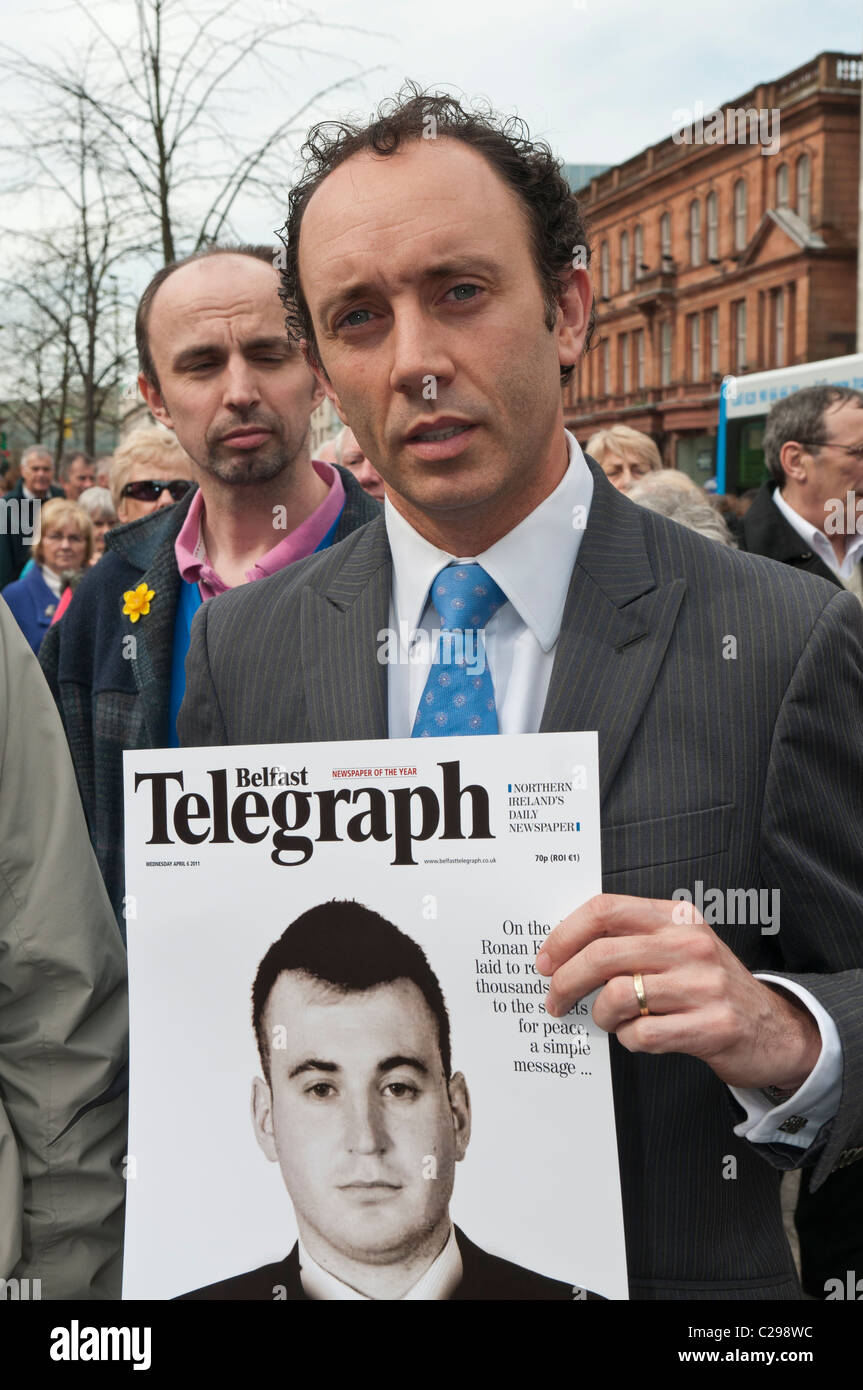 Conal McDevitt at the Peace Rally against the murder of Police ...