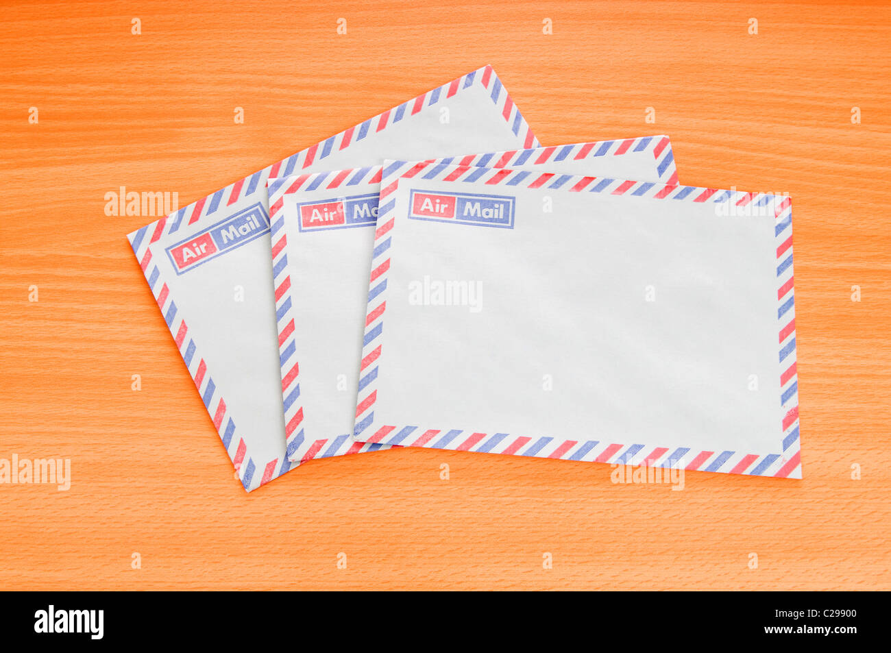 Mail concept with many envelopes on the table Stock Photo - Alamy