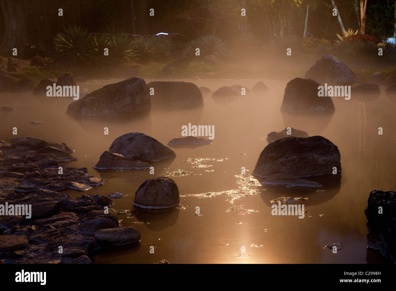 Chae Son National Park hot spring, Chae Son, Lampang, Thailand Stock ...