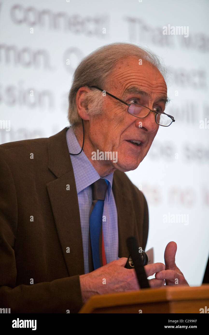 Professor Aubrey Manning gives a lecture at the Playfair Library ...