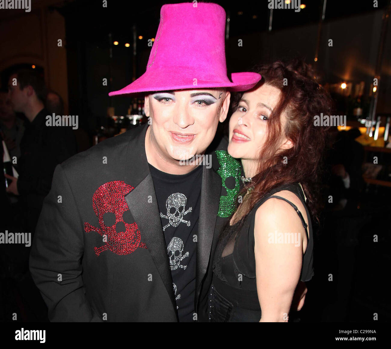 Boy George and Helena Bonham Carter Wainwright and friends Christmas ...