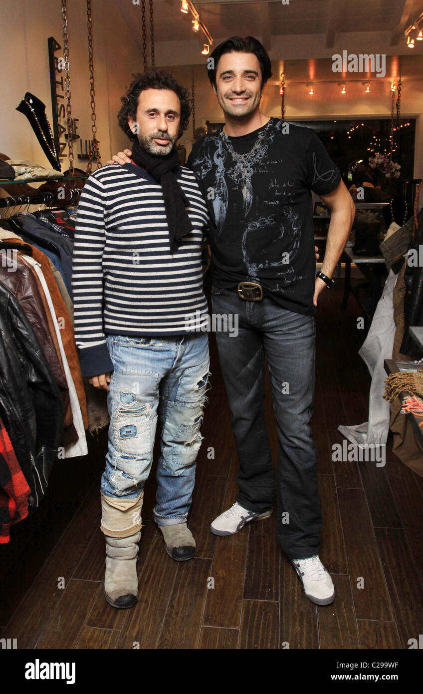 Gilles Marini and store owner Phillipe French actor Gilles Marini ...