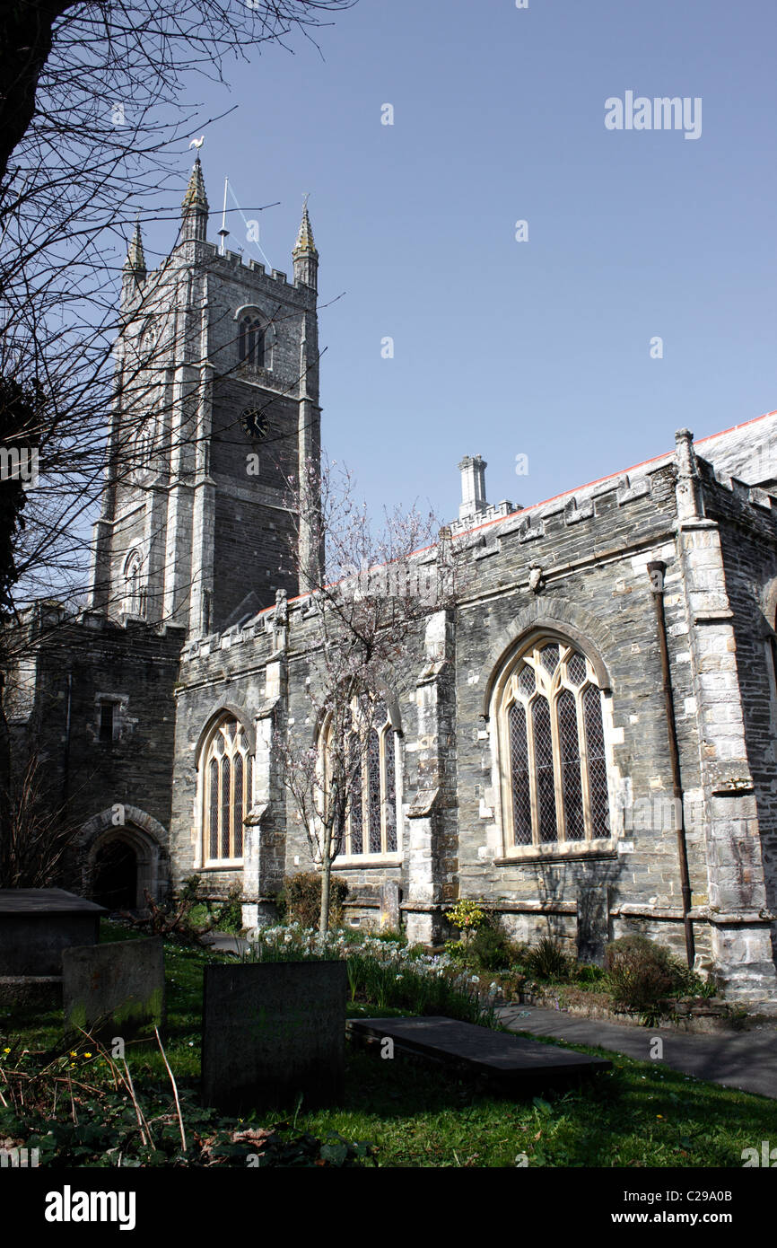 Fowey church hi-res stock photography and images - Alamy