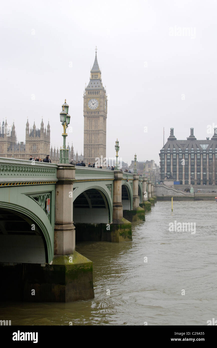 Westminster Bridge and Houses of Parliament with Big Ben. London ...