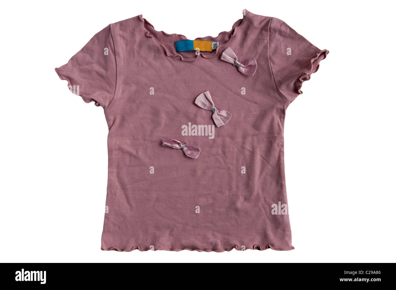 object on white - baby clothing close up Stock Photo - Alamy