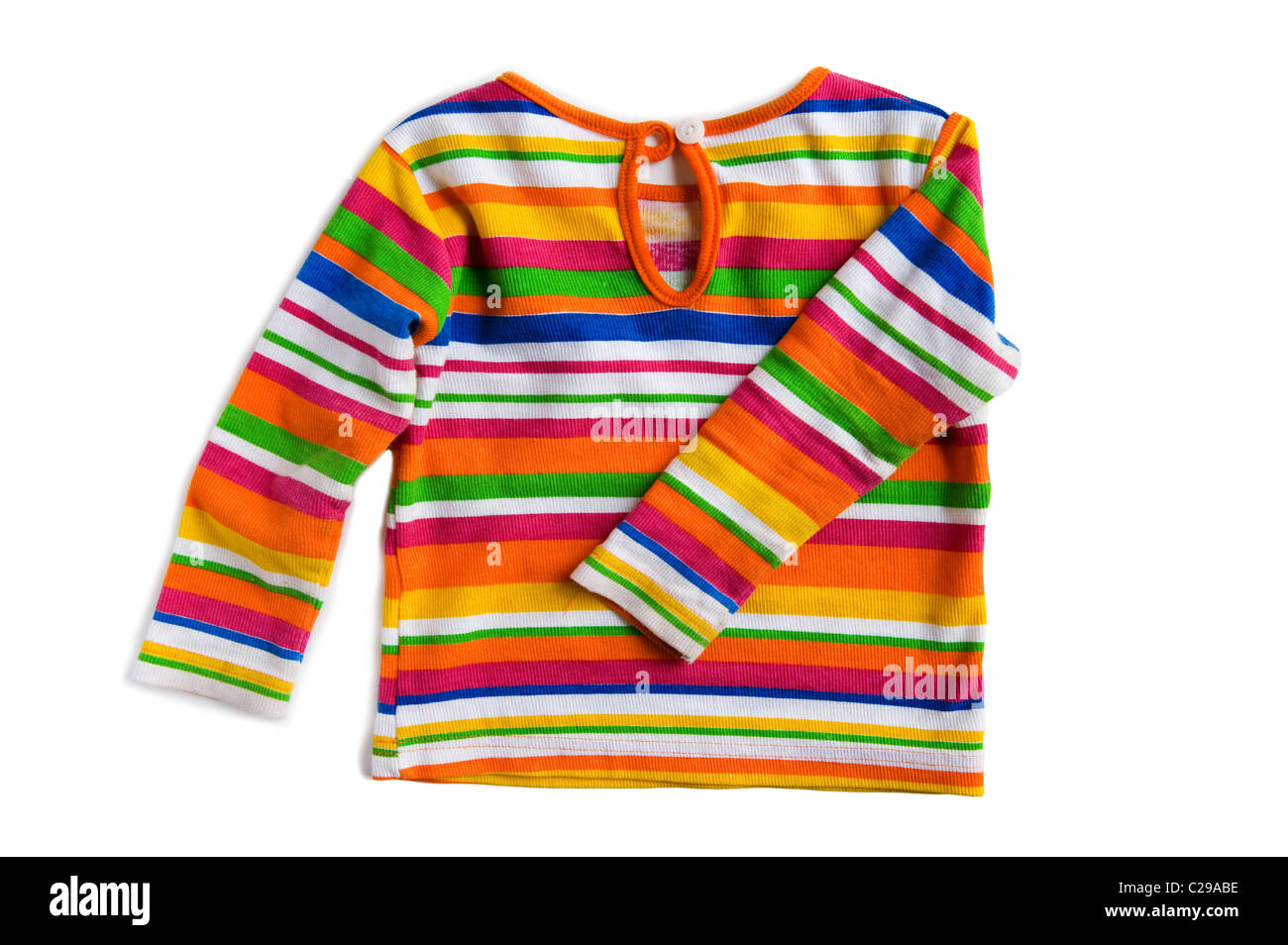 object on white - baby clothing close up Stock Photo - Alamy