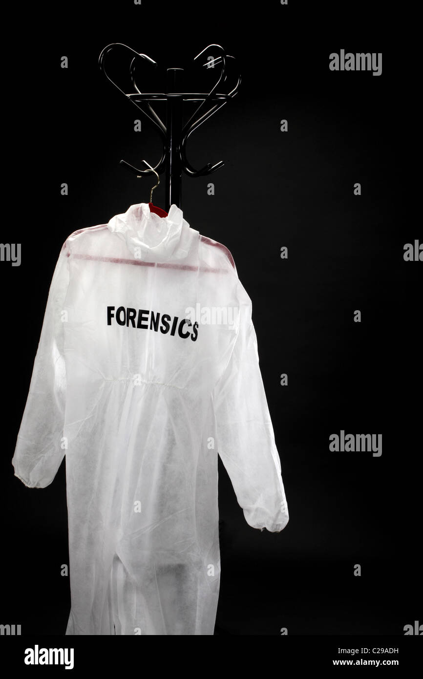 Forensics protective clothing Stock Photo - Alamy