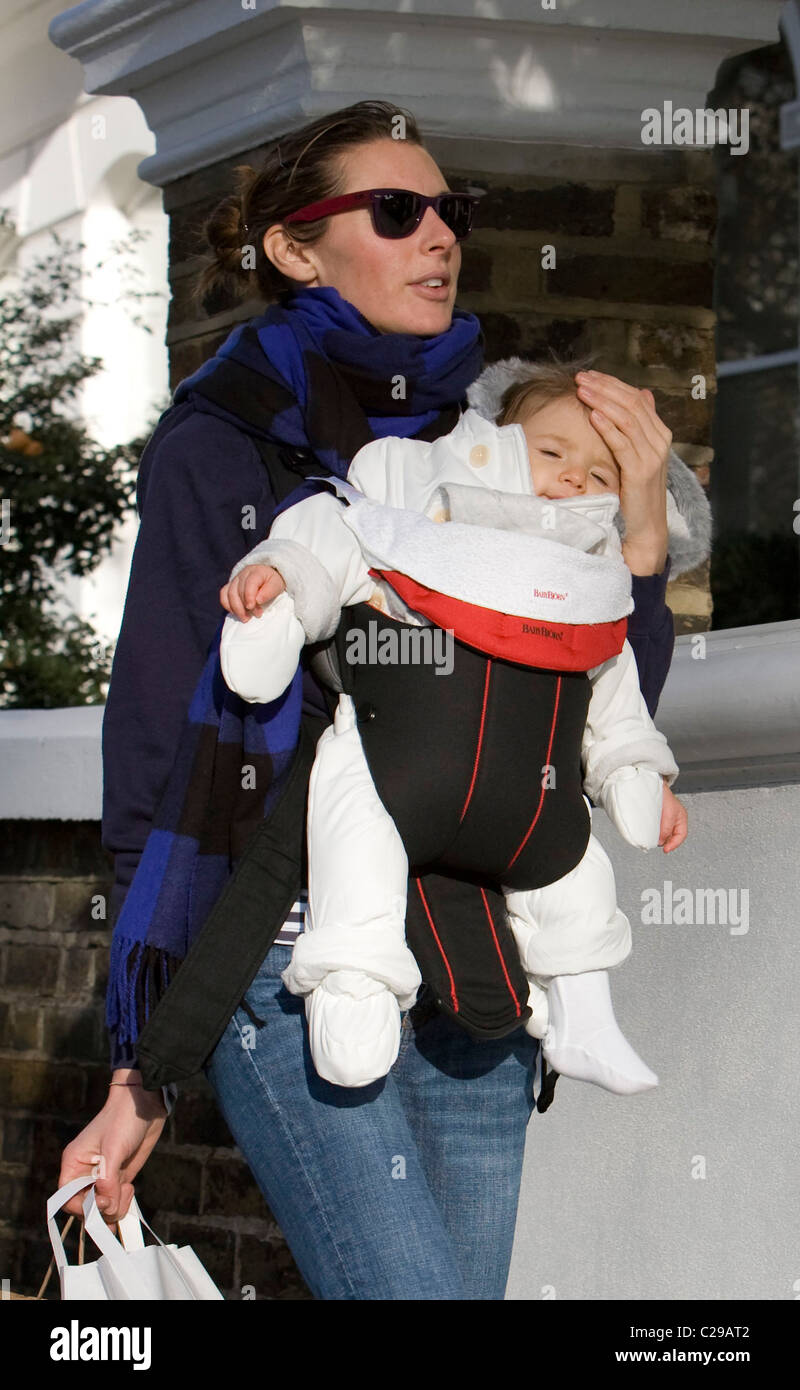 Jools Oliver with baby Petal Blossom Rainbow returning home after ...