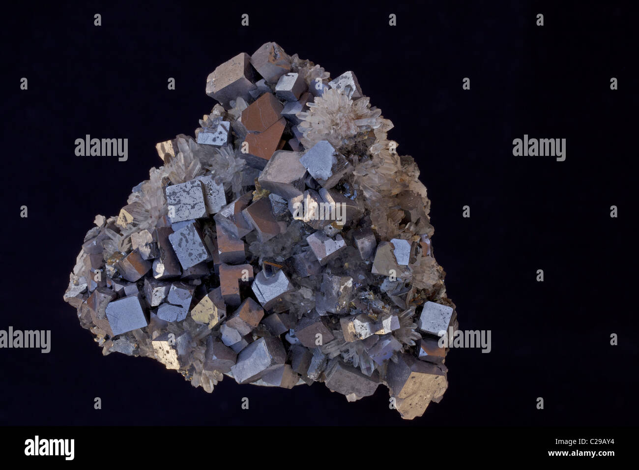 Galena (PbS - lead sulfide) -The primary ore of lead - Madan - Bulgaria ...