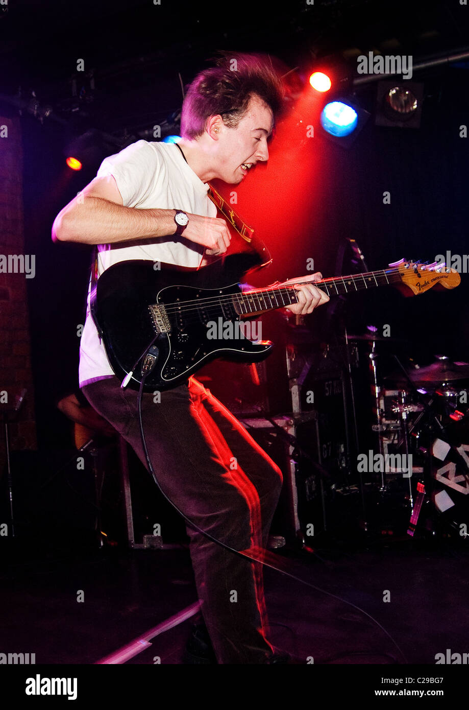 Jack Steadman of Bombay Bicycle Club performing at Liverpool O2 Academy ...