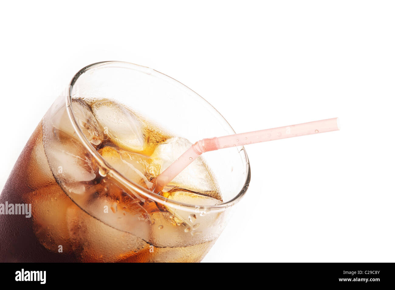 A glass of coca cola, close up view Stock Photo - Alamy