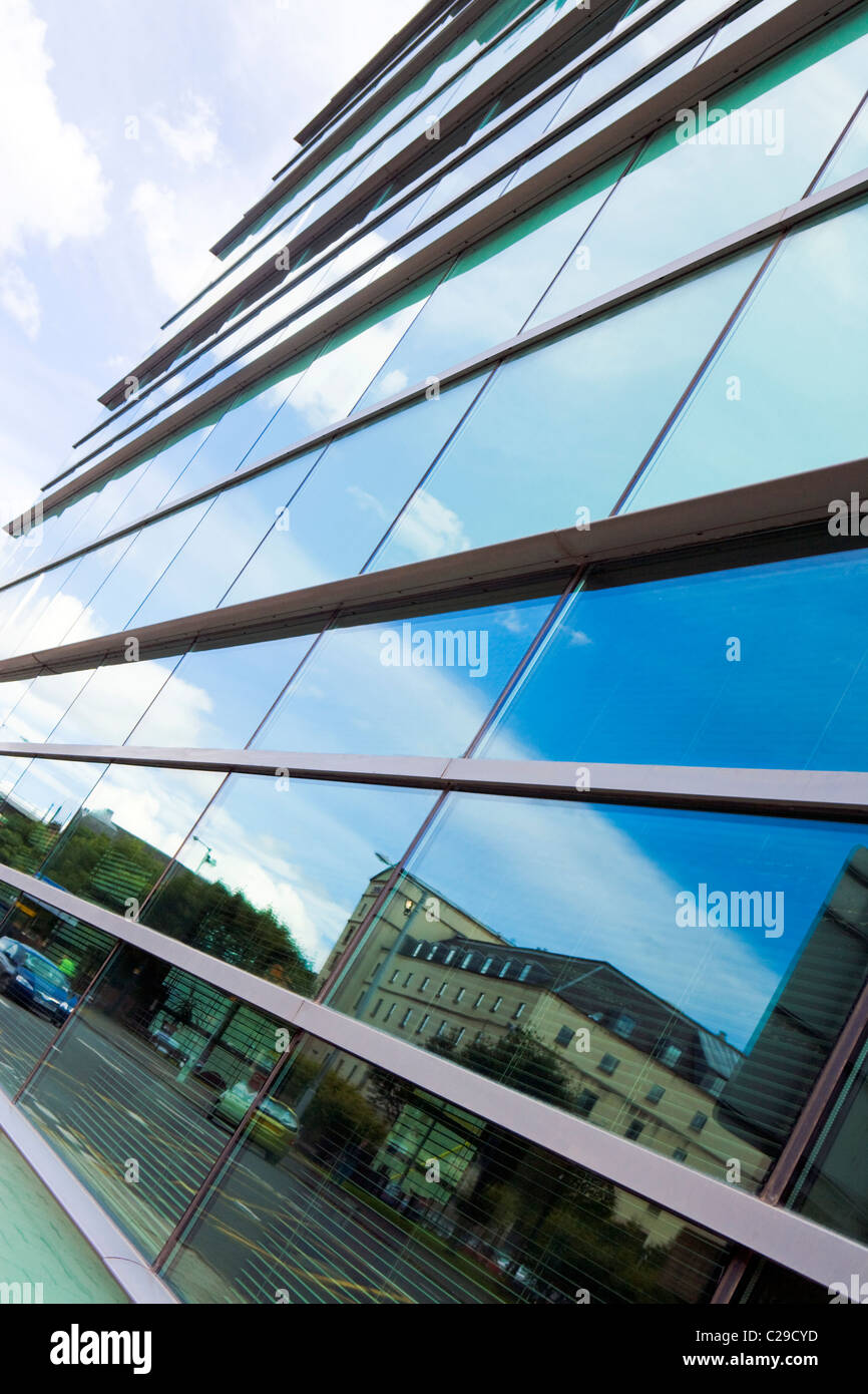 ABSTRACT IMAGE OF OFFICE WINDOWS IN GLASGOW Stock Photo - Alamy