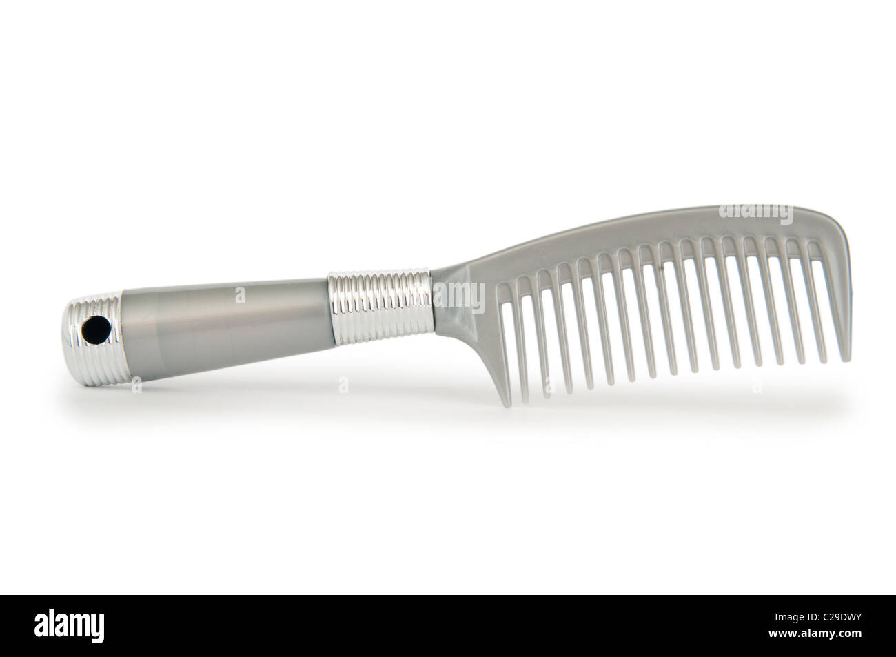 Grey comb isolated on the white background Stock Photo - Alamy