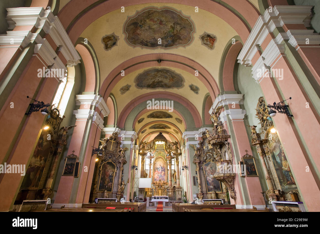 Beautiful baroque church interior hi-res stock photography and images ...