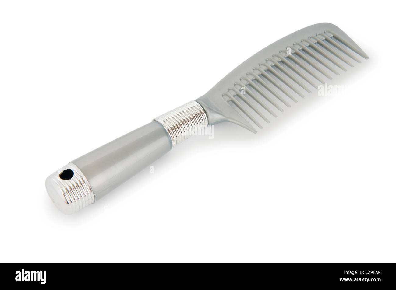 Grey comb isolated on the white background Stock Photo - Alamy