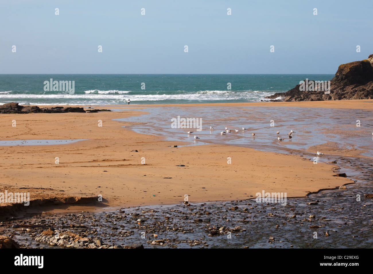 Trevone Bay, Cornwall, England Stock Photo - Alamy