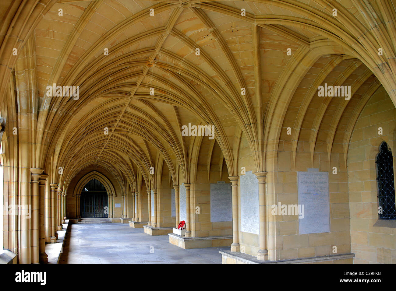 view of the cloisters at Lancing College Chapel Lancing village South ...
