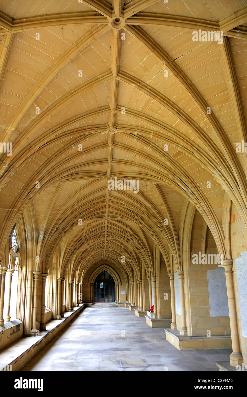 view of the cloisters at Lancing College Chapel Lancing village South ...