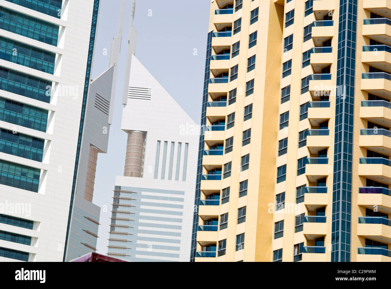 Buildings in E11 or Sheikh Zayed Road, Dubai, United Arab Emirates ...