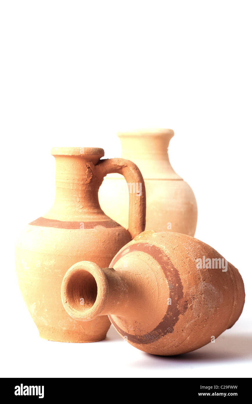 Traditional Turkish pottery water jugs Stock Photo - Alamy