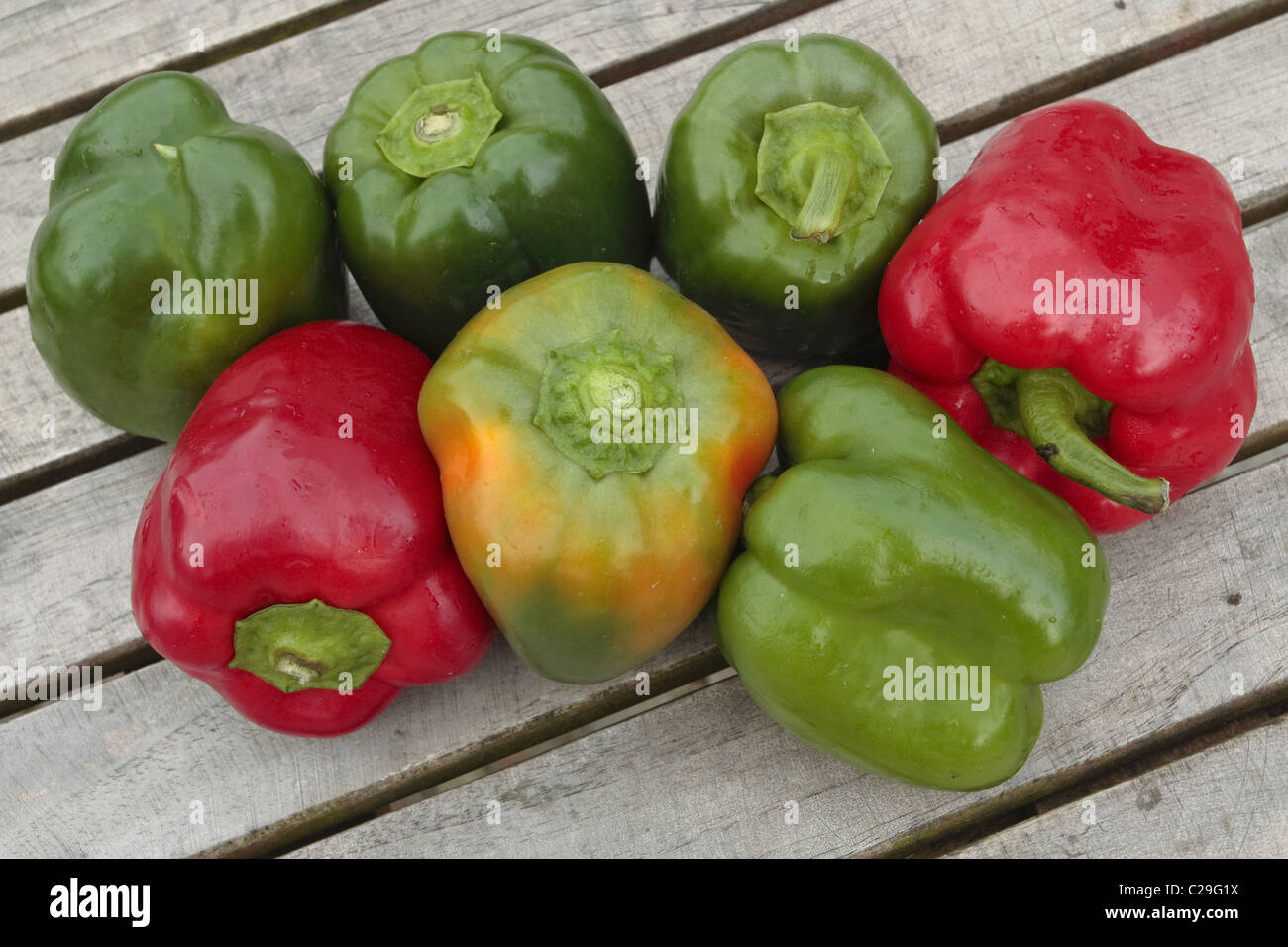 Mixed fresh vegetables in basket Stock Photo - Alamy