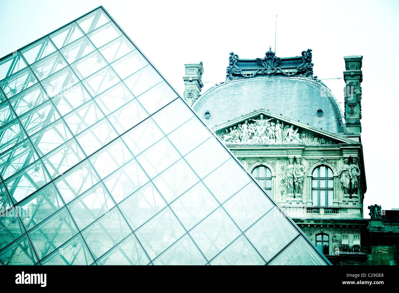 France glass pyramid art museum museums abstract special hi-res stock ...