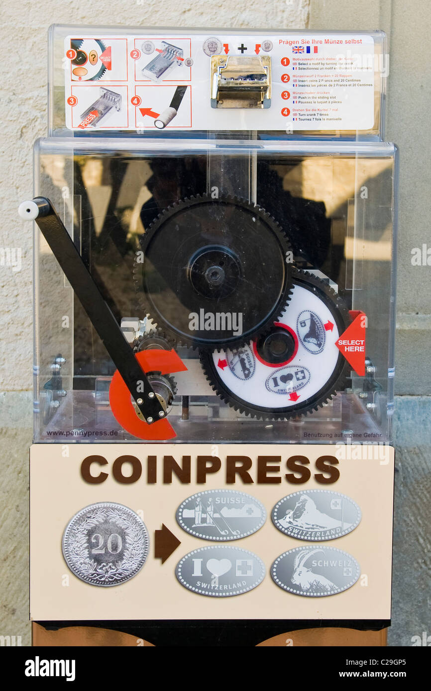 Coinpress, Shaffahusen, Switzerland Stock Photo - Alamy
