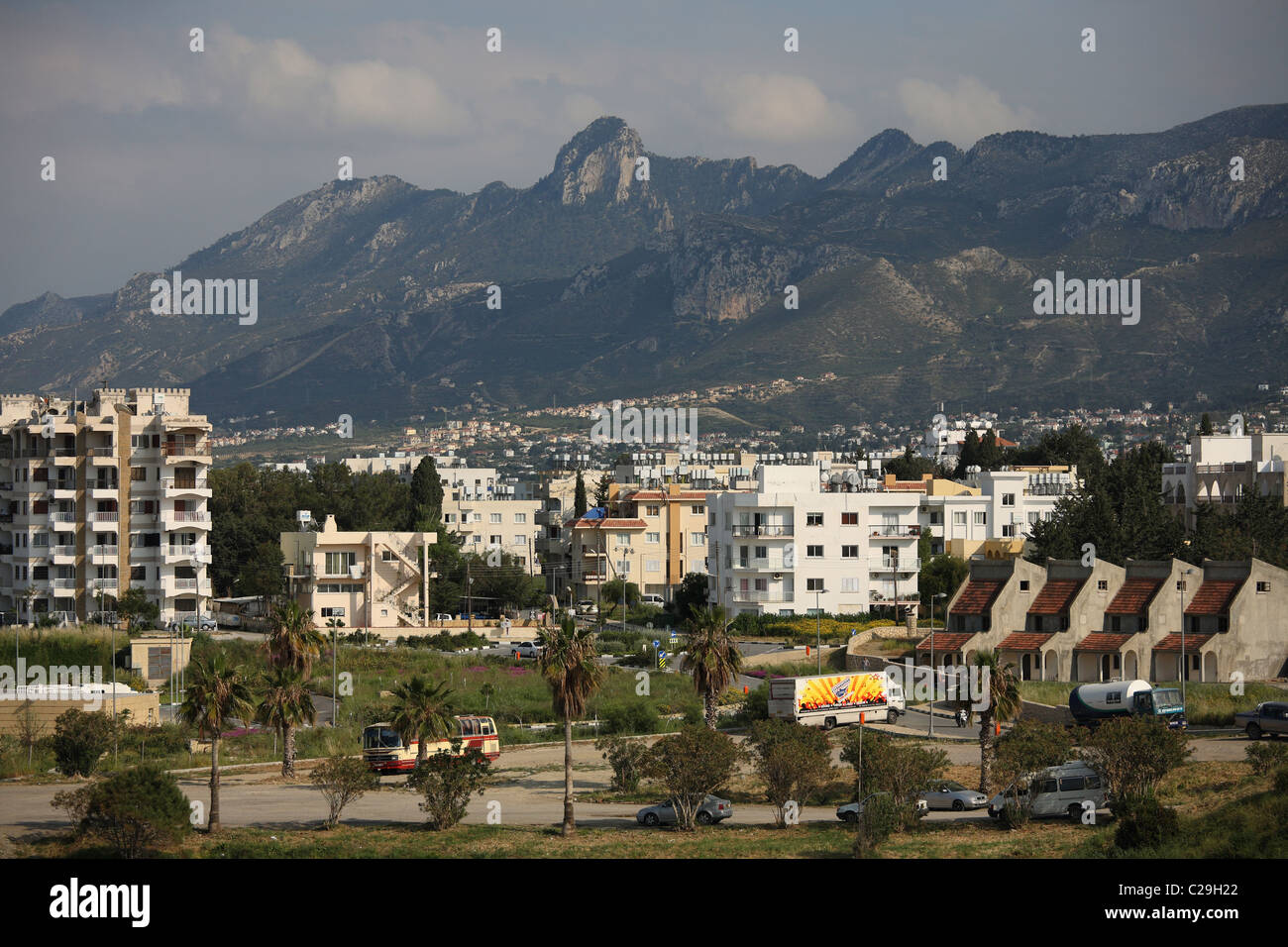 View from Kyrenia Fort, Kyrenia, Turkish Republic of Northern Cyprus ...