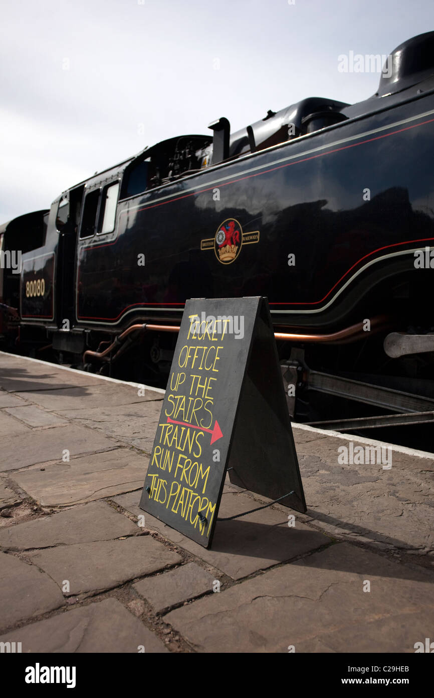 British Rail Standard Class 4 tank engine, No 80080 on the East Lancs ...