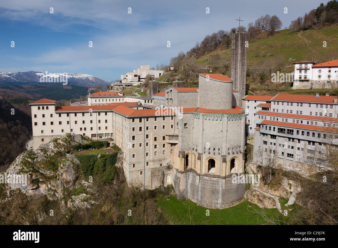 Sanctuary of Arantzazu, Gipuzkoa, Spain Stock Photo - Alamy