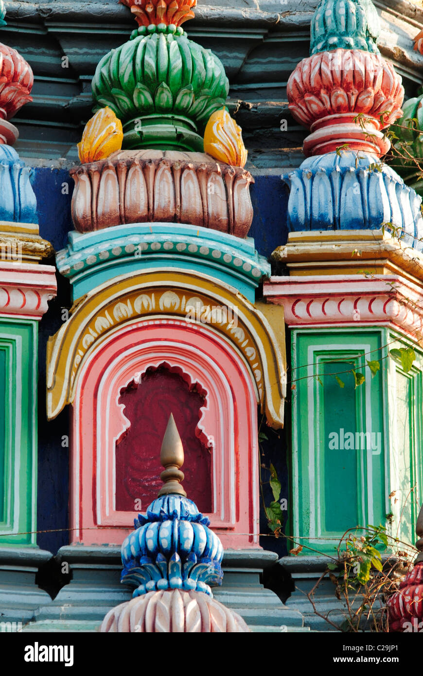 indian temple colorfull dome Stock Photo - Alamy