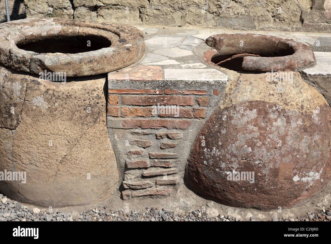 The Grande Taberna a Thermopolia in the ancient City of Herculaneum ...