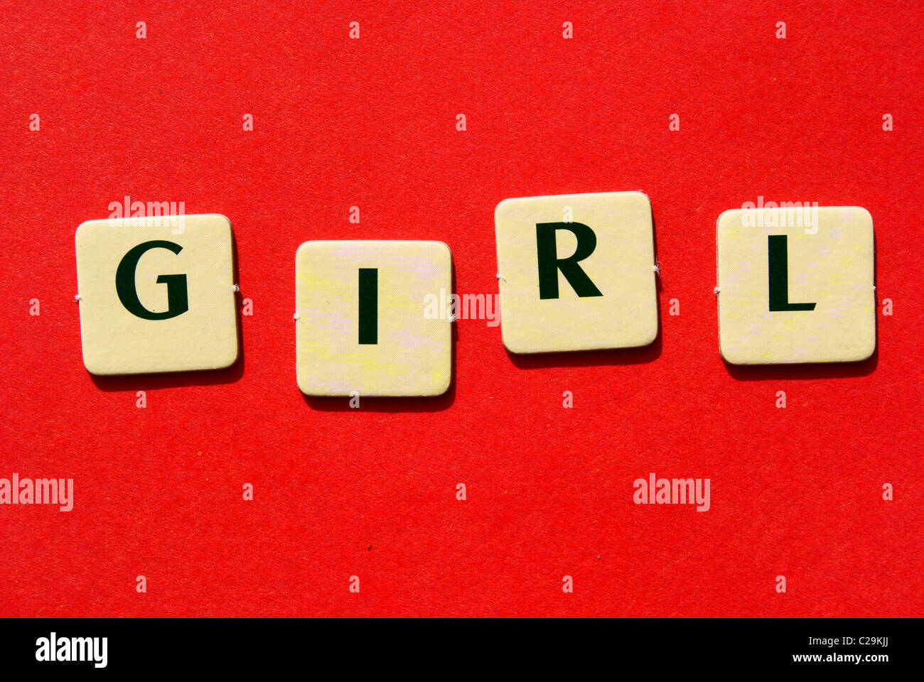 Girl word hi-res stock photography and images - Alamy