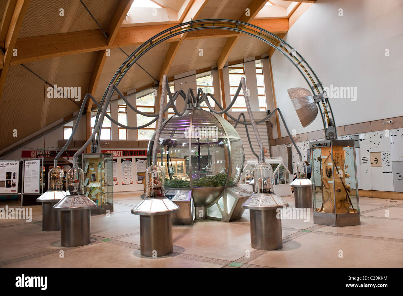 Exhibition in the Core at the Eden Project tourist attraction and ...