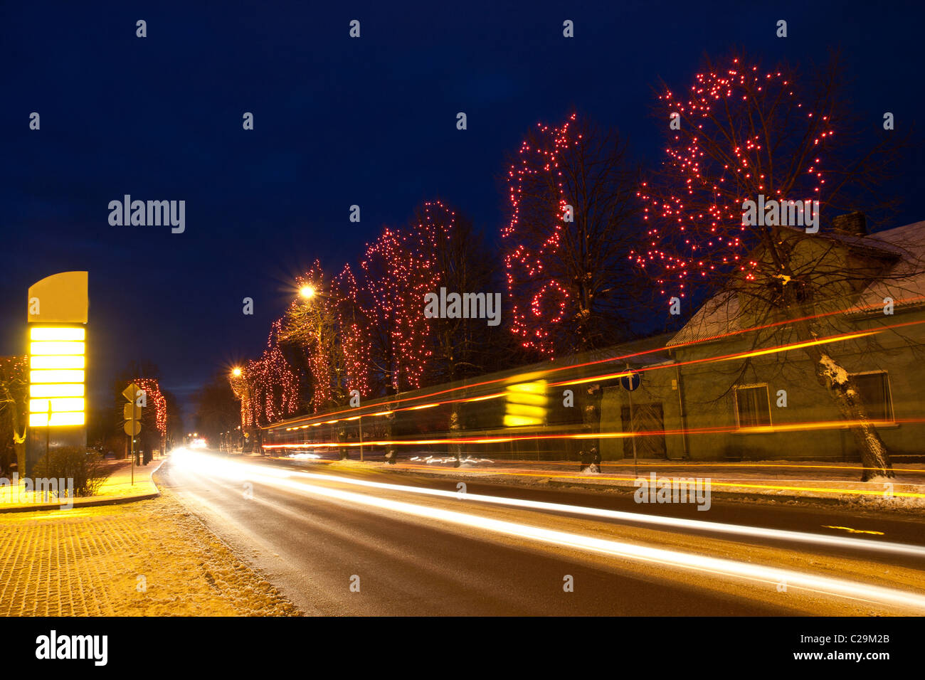 Christmas light trails hi-res stock photography and images - Alamy