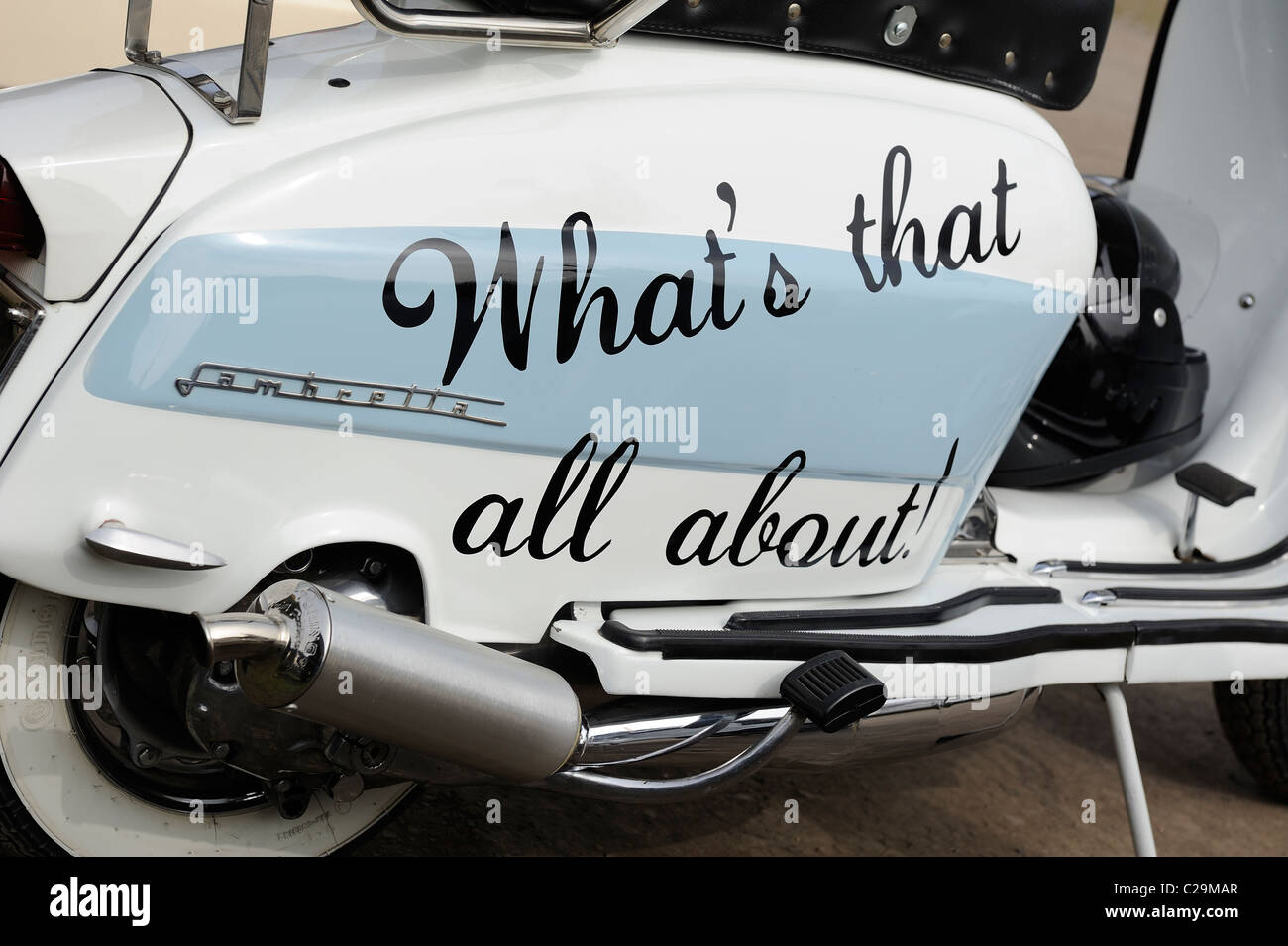 Mods lambretta scooter hi-res stock photography and images - Alamy