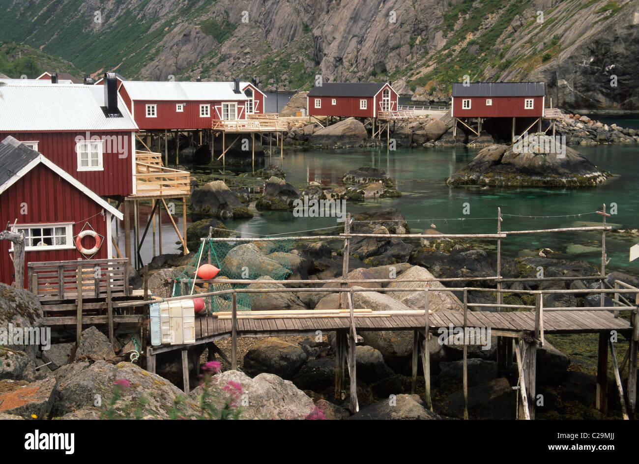 Nusfjord, Moskenesøya, Lofoten Islands, Norway Stock Photo - Alamy