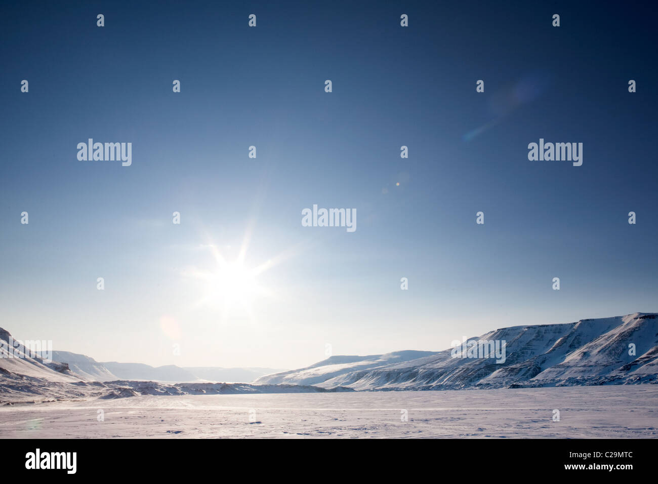 A beautiful barren winter landscape in the mountains Stock Photo - Alamy