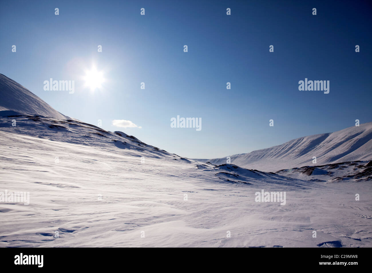 A beautiful barren winter landscape in the mountains Stock Photo - Alamy