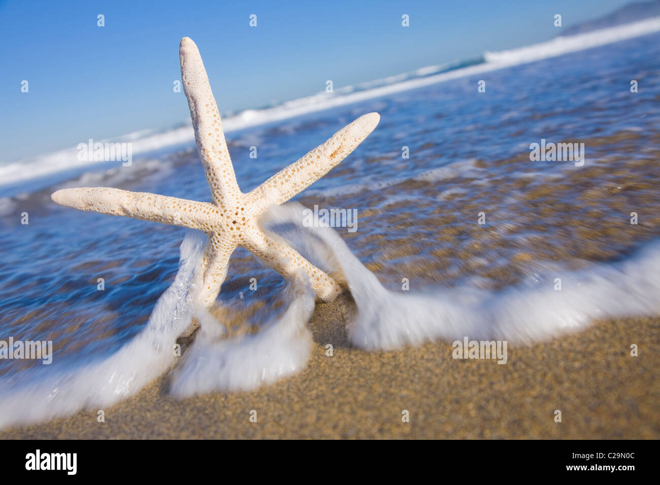 Sea wave water hit beach hi-res stock photography and images - Alamy