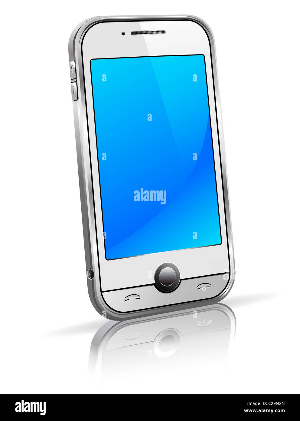 Cell Smart Mobile Phone 3D Stock Photo - Alamy