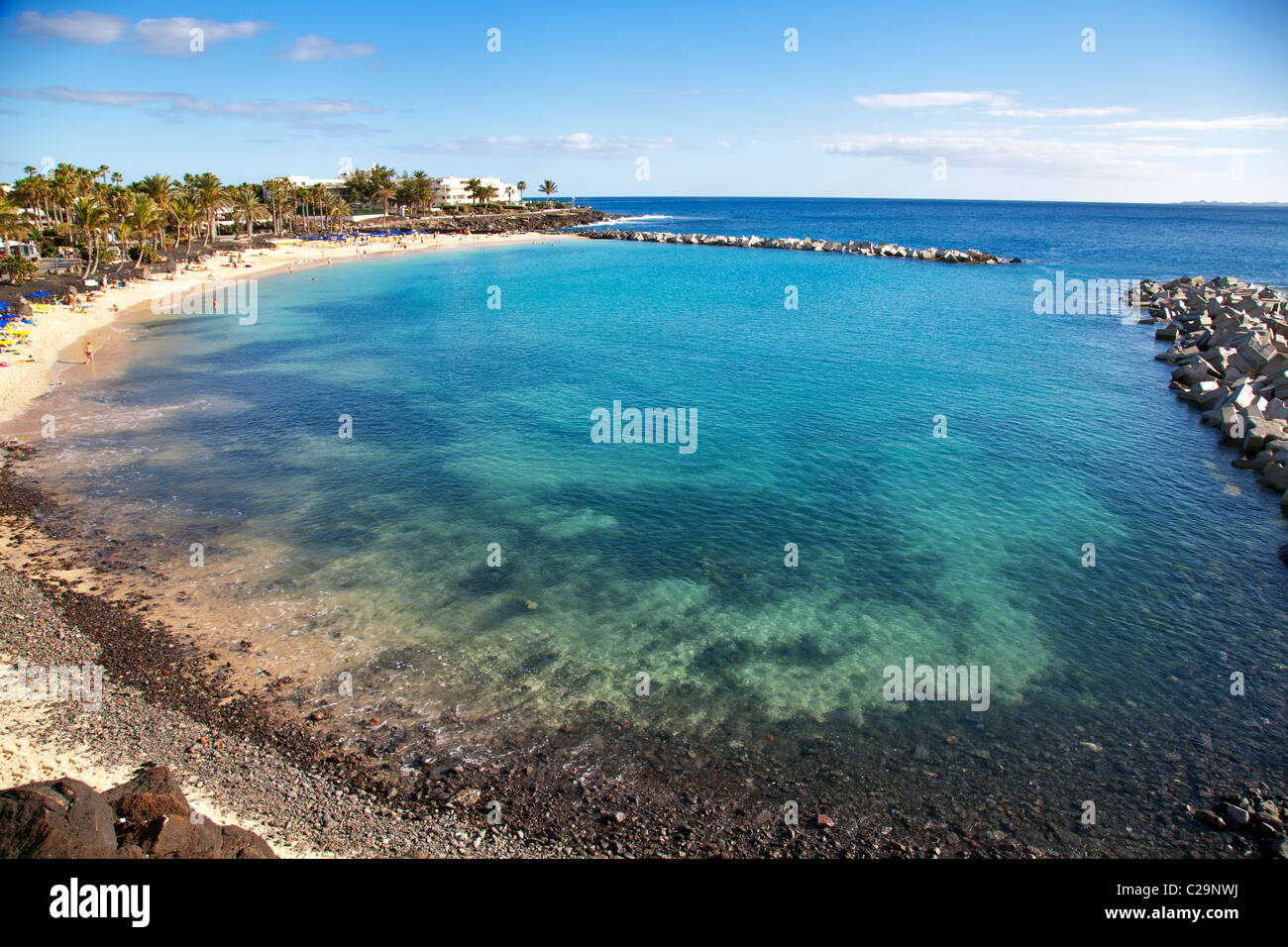 Stunning bright blue beach Stock Photo - Alamy