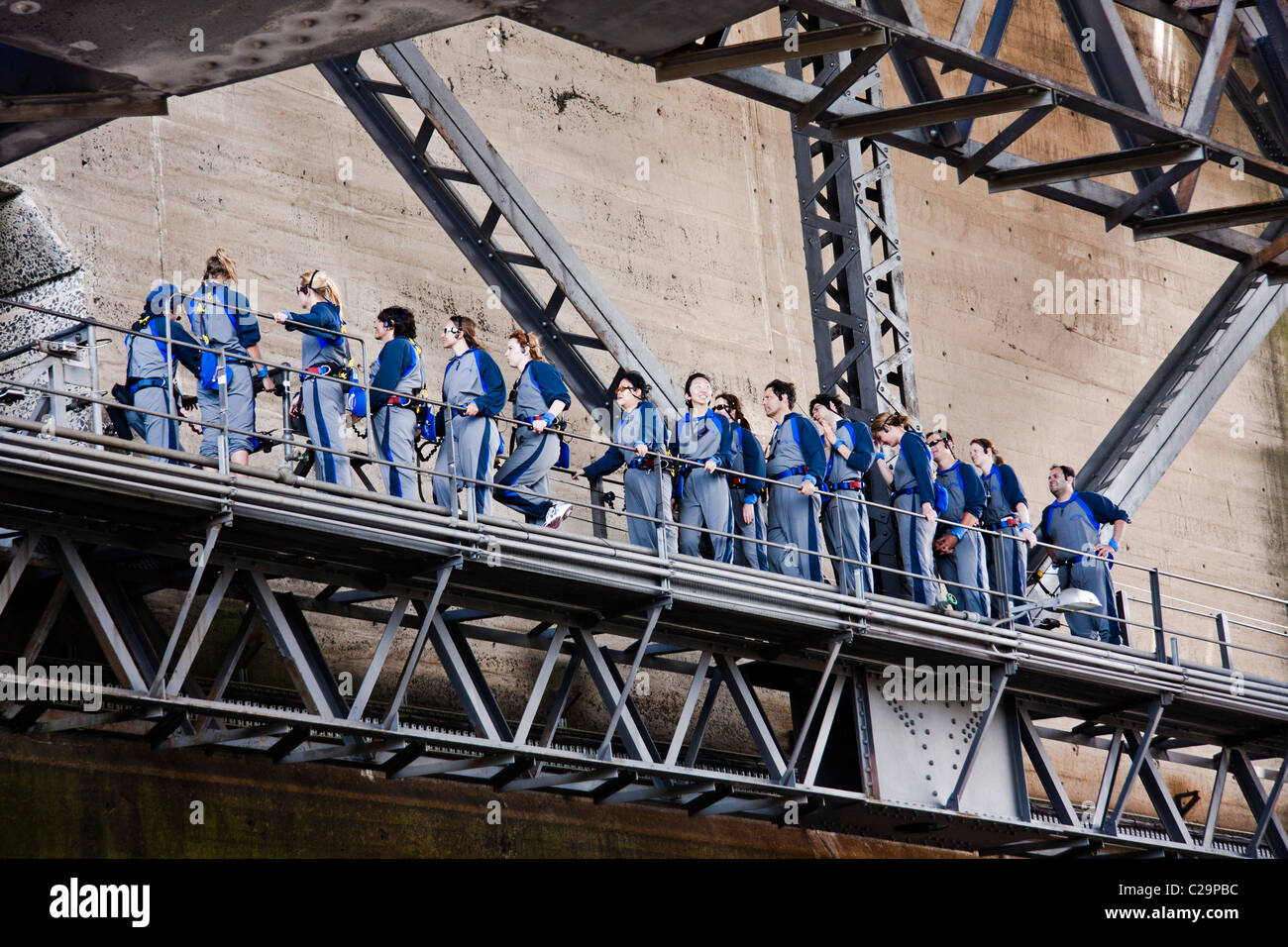 Climbing To The Top Of The Bridge High Resolution Stock Photography and ...