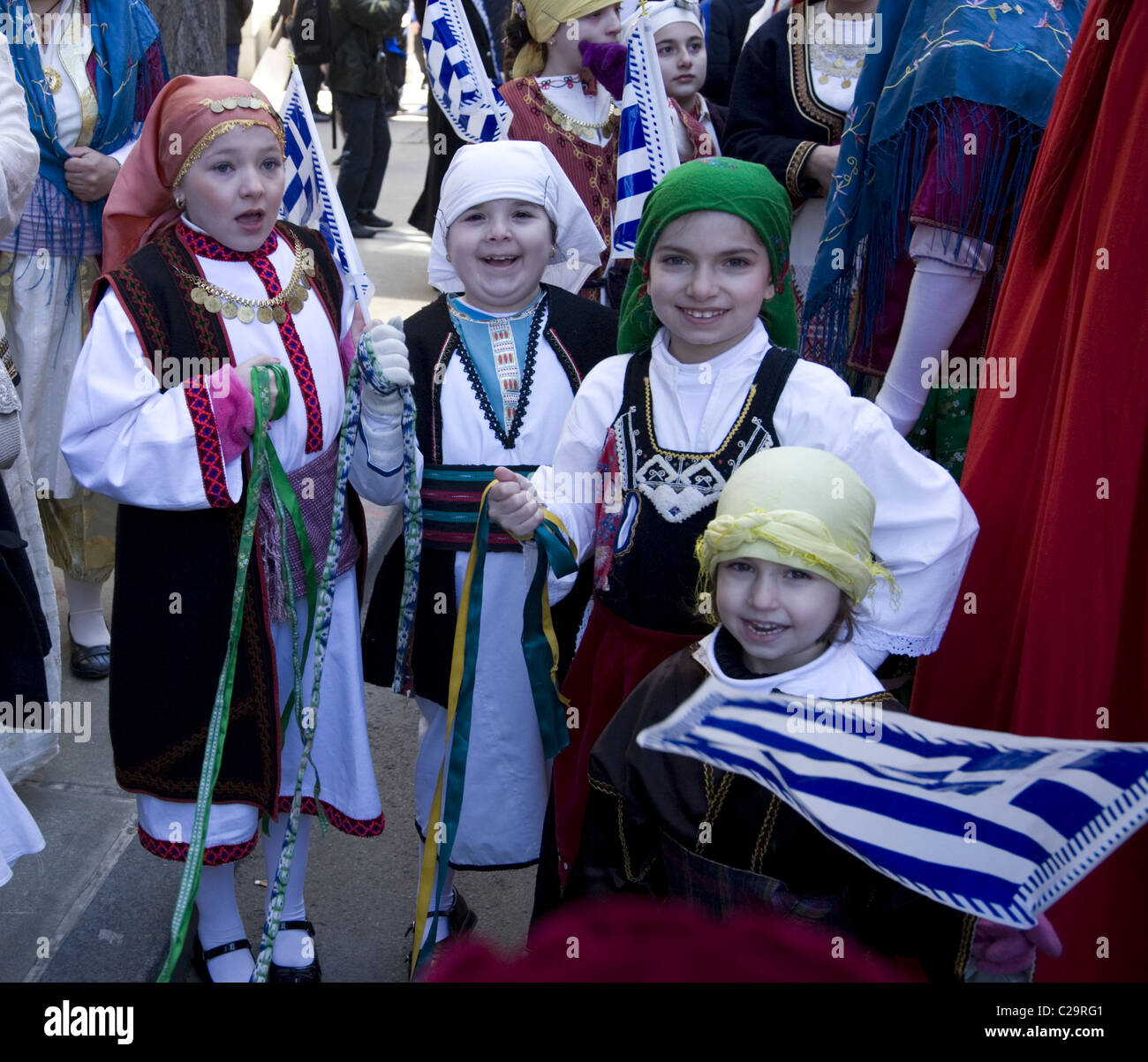 2011 Greek Independence Day Parade along 5th Avenue in New York City ...