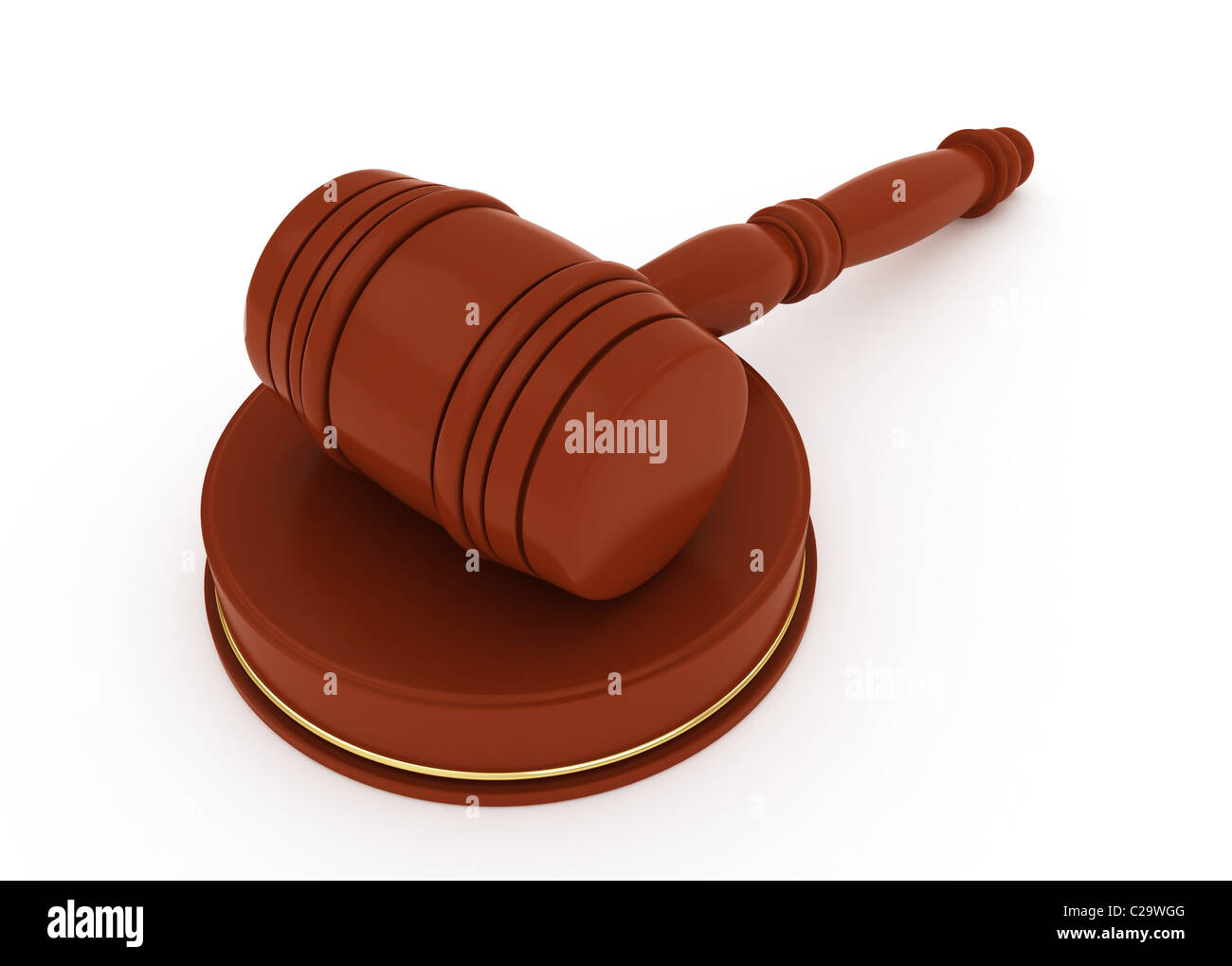 3D Illustration of a Gavel Stock Photo - Alamy