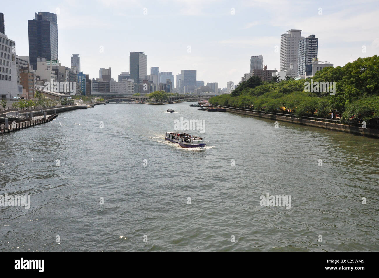 View of the Okawa River in Osaka, Japan Stock Photo - Alamy