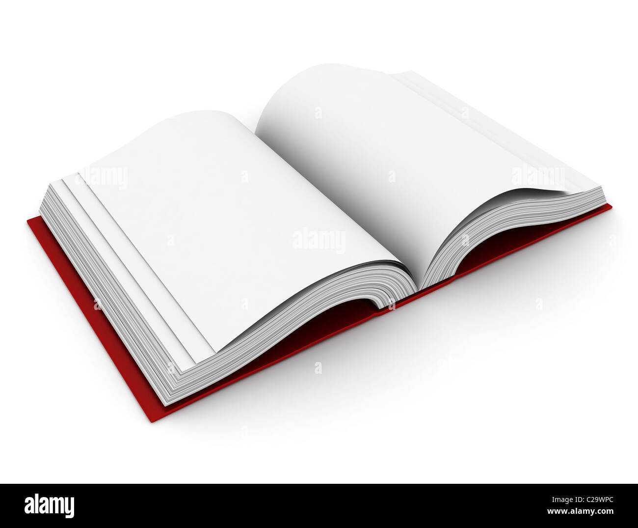 3D Illustration of an Open Book Stock Photo - Alamy