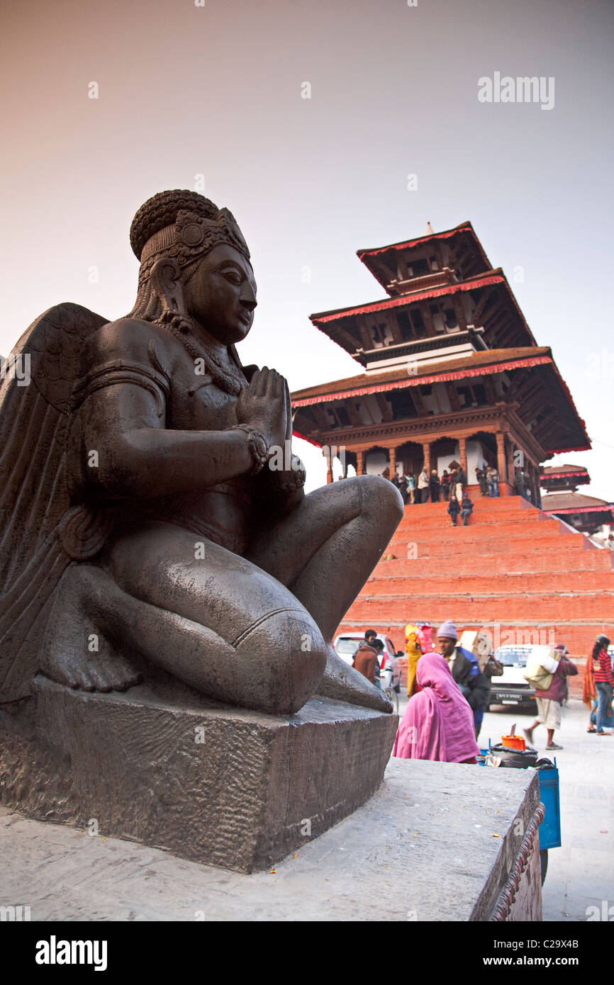 Durbar square statue garuda nepal asia hi-res stock photography and ...