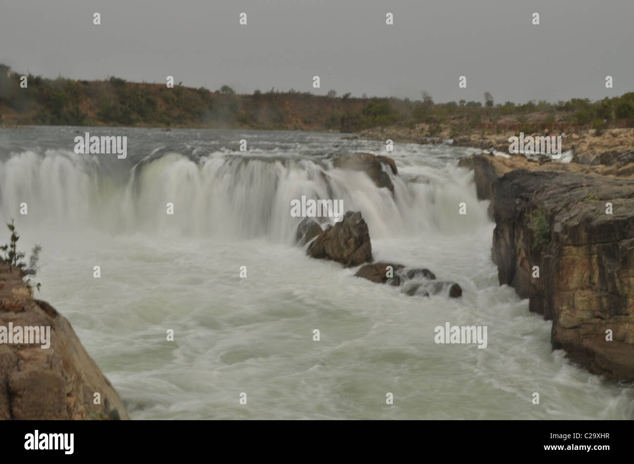 A beautiful water fall in central India Stock Photo - Alamy